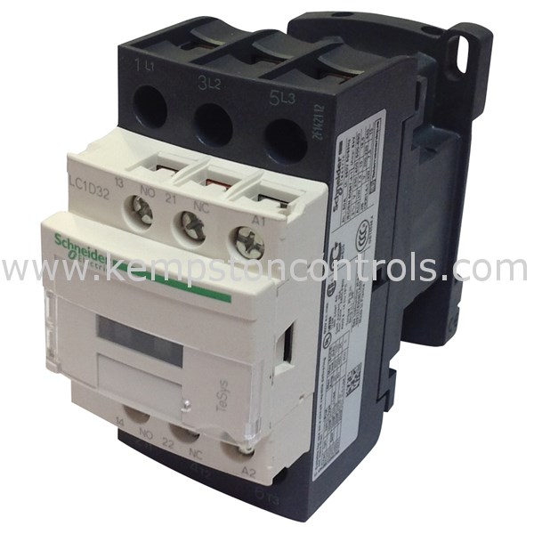 Schneider LC1D32P7 SCHNEIDER CONTACTOR 15KW, 230VAC | Kempston Controls
