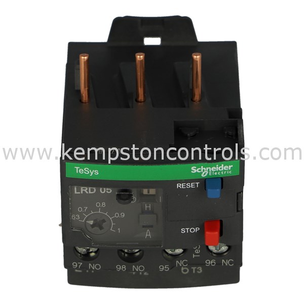 Schneider LRD05 SCHNEIDER THERMAL OVERLOAD RELAYS, 0.6-1A, CLASS 10A ...