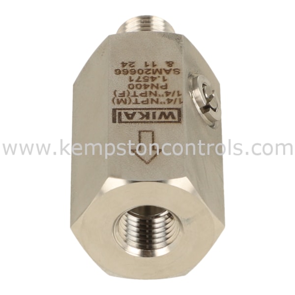 WIKA 1449605 WIKA SNUBBER, STAINLESS STEEL, -10 TO 120°C, PN MAX. 400 BAR, 1/4 NPT MALE + 1/4 ...