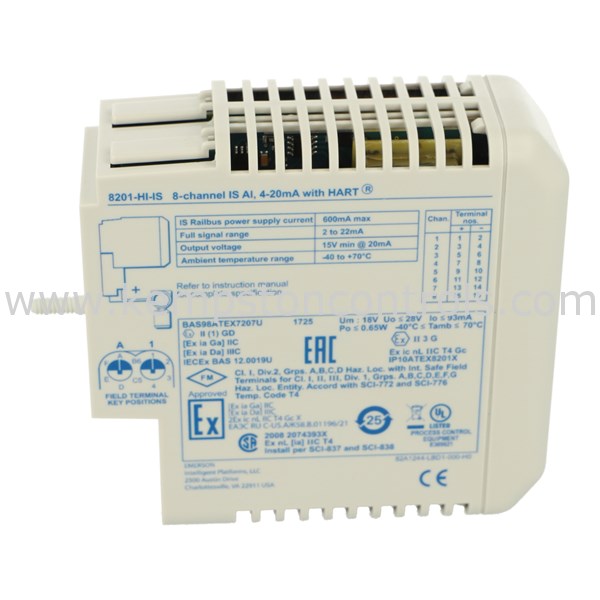 Eaton MTL 8201-HI-IS EATON 8-CHANNEL INTRINSICALLY SAFE ANALOG INPUT, 4 ...