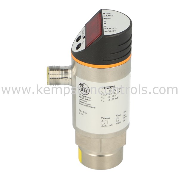 IFM PN2024 IFM PRESSURE SENSOR, -1 - 10BAR RANGE, 18-32VDC, PNP/NPN ...