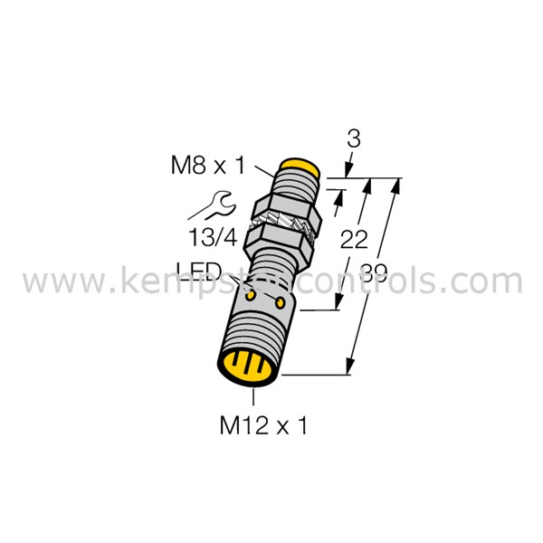Turck Banner NI3-EG08K-AP6X-H1341 INDUCTIVE SENSOR, M8, 3MM RANGE NON ...