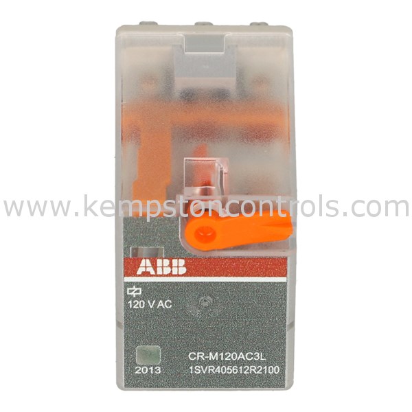 ABB 1SVR405612R2100 ABB PLUGGABLE INTERACTE RELAY 3C/O, A1-A2=120VAC ...