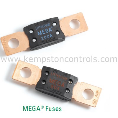 Littelfuse 0298080.ZXEH LITTELFUSE AUTOMOTIVE FUSE, MEGA, 32VDC, 80A, BOLT SIZE: M8, RED, TIME ...