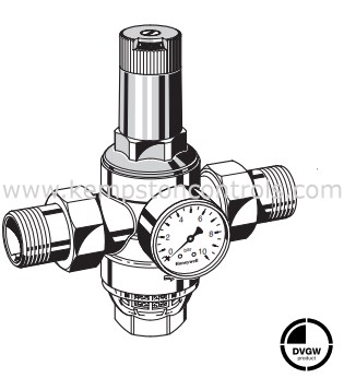 Resideo D06FI-1B RESIDEO PRESSURE REDUCING VALVE WITH BALANCED SEAT, 1", STAINLESS STEEL ...