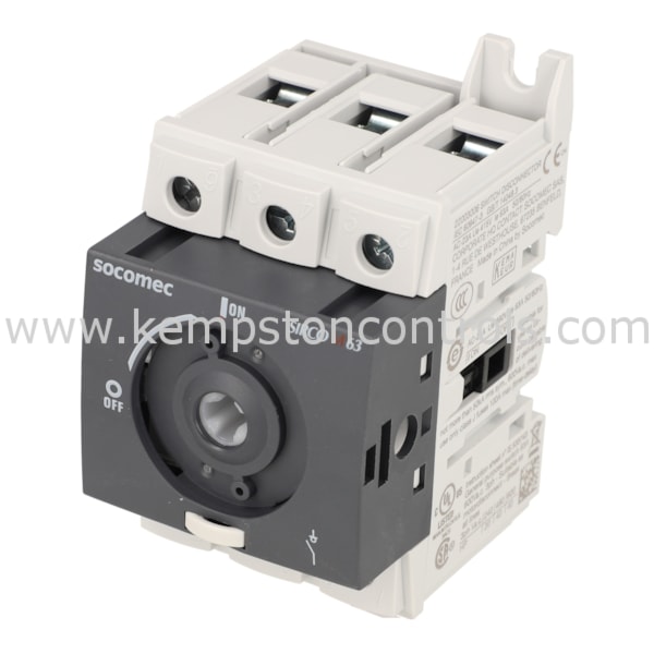 Socomec 2200 3006 SOCOMEC ISOLATOR SWITCH, 3 POLE, 63A MAX CURRENT ...