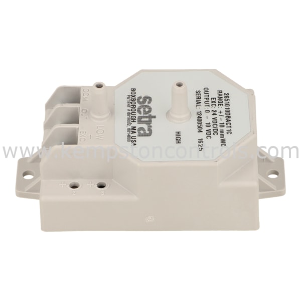 GEMS 2651010DBACT1C GEMS/SETRA BIDIRECTIONAL PRESSURE TRANSDUCER, +/-10 ...