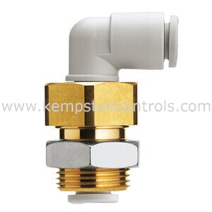 SMC KQ2LE06-00N SMC KQ2LE*-00, ONE-TOUCH FITTING WHITE COLOR - BULKHEAD MALE ELBOW | Kempston ...