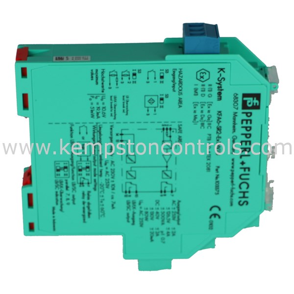 Pepperl + Fuchs KFA6-SR2-EX1.W.LB PEPPERL + FUCHS SWITCH AMPLIFIER, 207-253VAC, 1-CHANNEL ...