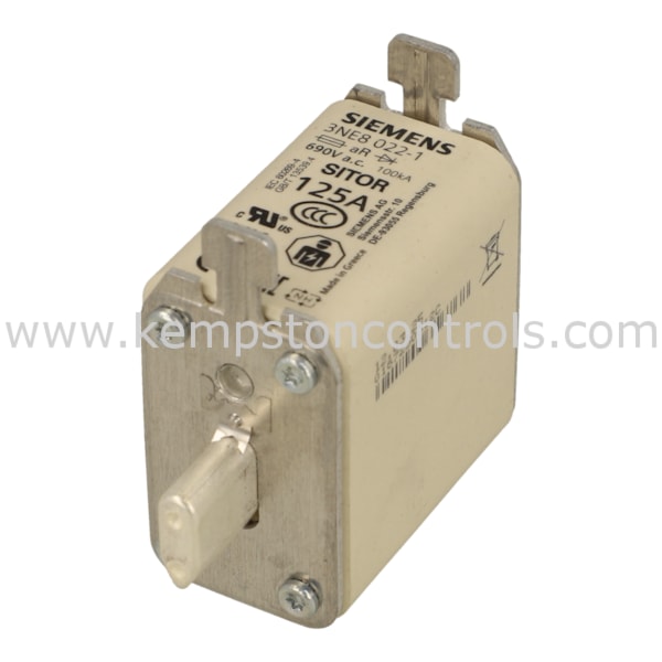 Siemens 3NE8022-1 SIEMENS SITOR FUSE LINKS 125A AC 500V | Kempston Controls