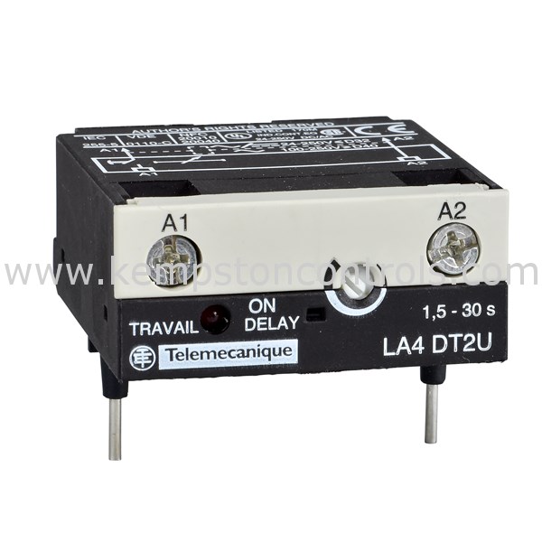 Schneider LA4DT2U ON-DELAY TIMER MODULE 1.5-30s 24-250V 50/60HZ ...