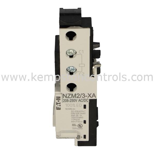 Eaton Moeller NZM2/3-XA208-250AC/DC MOELLER SHUNT TRIP SCREW TERMINALS ...