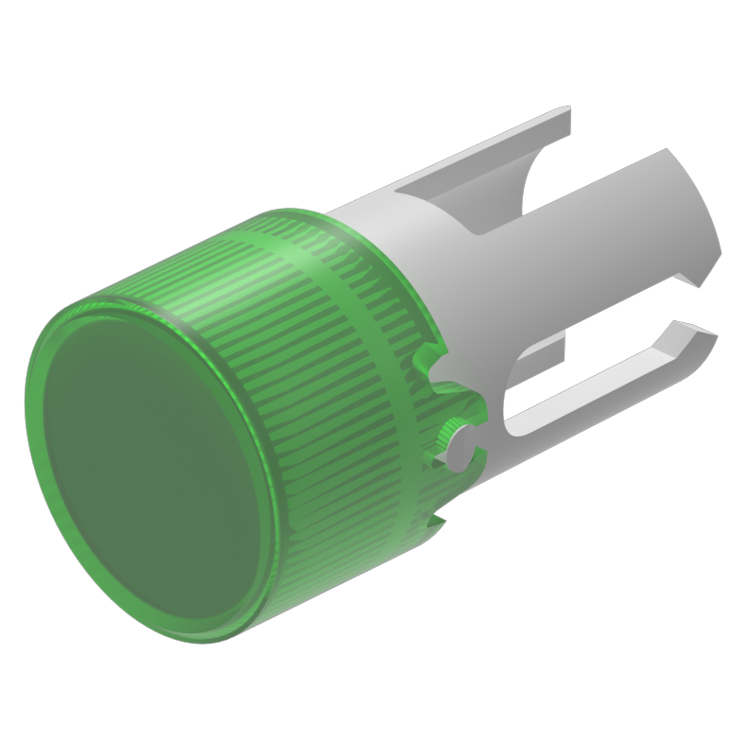 EAO 19-932.5 EAO LENS GREEN D7,3 PLASTIC TRANSPARENT | Kempston Controls