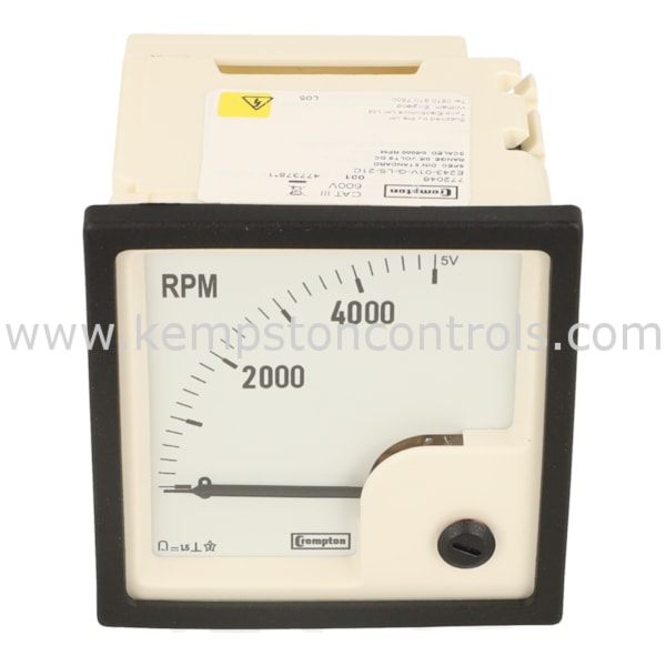 Crompton Instruments E243-01V-G-LS-21C DC VOLTMETER, 0/5 VDC RANGE ...