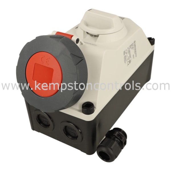 Mennekes 5604406G MENNEKES RED INTERLOCKED SOCKET IP67 32A 4P 400V 6H ...