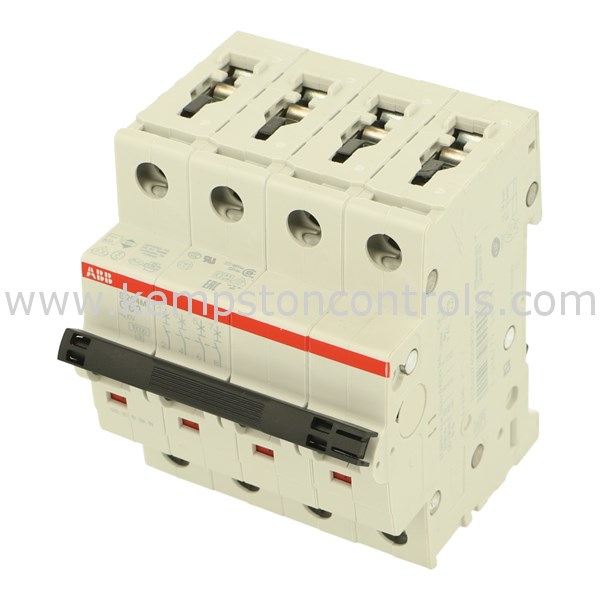 ABB 2CDS274001R0634 ABB MINIATURE CIRCUIT BREAKER, 4 POLE, C TYPE 63A 10KA | Kempston Controls