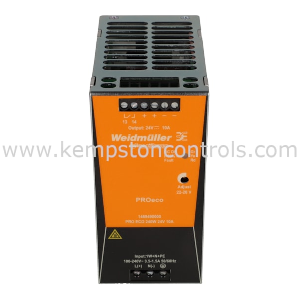 Weidmuller 1469490000 WEIDMULLER PRO ECO 240W 24V 10A, SWITCH MODE ...