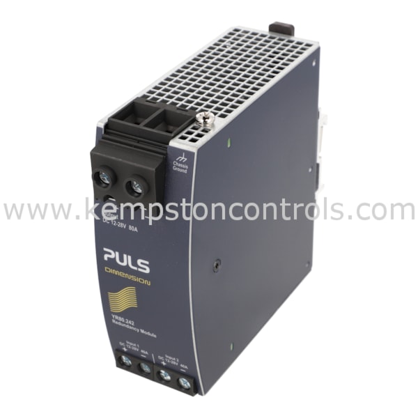 Puls YR80.242 PULS MOSFET REDUNDANCY MODULE, 24V, 80A, DIN RAIL, SCREW ...
