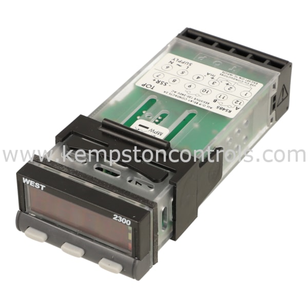 West N2300-010110 WEST TEMPERATURE INDICATOR, 1/32 DIN, 1 X ALARM RELAY, RED DISPLAY, 100-240VAC ...