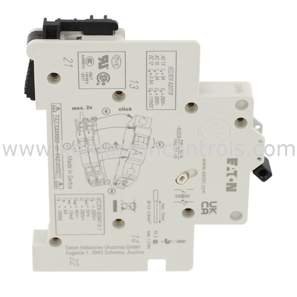 Eaton Moeller FAZ-XHIN11 MOELLER AUXILIARY CONTACT 1N/O 1N/C | Kempston ...