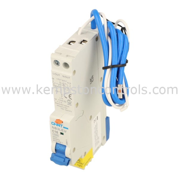 CHINT NB3LEU-A-C16 CHINT RESIDUAL CURRENT CIRCUIT BREAKER, 1 POLE +N, C ...