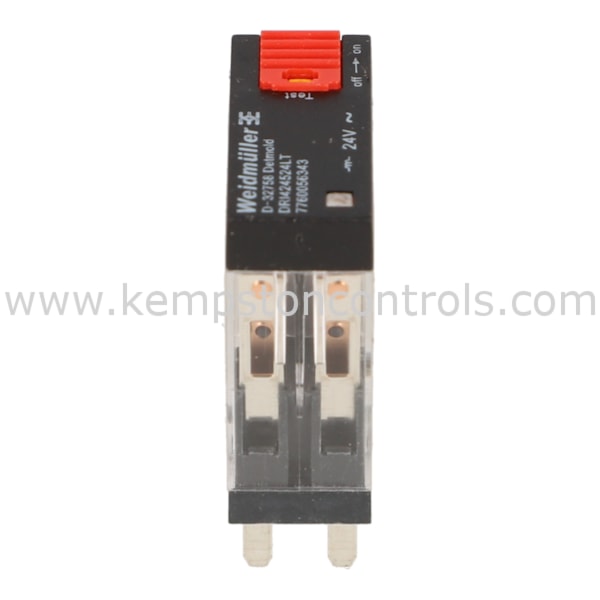 Weidmuller 7760056343 WEIDMULLER 24V RELAY, 2 CONTACTS, 5 A, FLAT BLADE ...