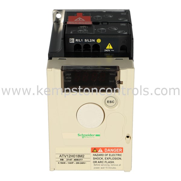Schneider ATV12H018M2 SCHNEIDER VARIABLE SPEED DRIVE, 0.18KW, 0.25HP ...