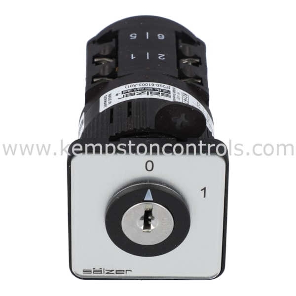 Salzer P220-61003-S001R SALZER KEY SWITCH, 20A, 3P, OFF/ON, REMOVABLE ...