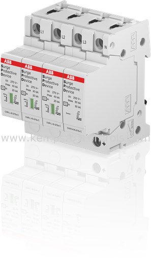 ABB 2CTB815704R2000 SURGE PROTECTIVE DEVICE, TT/ TN-S, OPTIC, 4P, PLUG ...