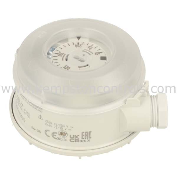 Huba Control 604.9110020 HUBA CONTROL DIFFERENTIAL PRESSURE SWITCH, 50-500PA RANGE, WITH SCALE ...