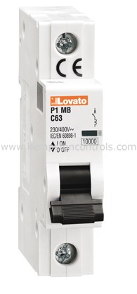 Lovato P1MB1PC13 LOVATO MINIATURE CIRCUIT BREAKER,1P, 10KA, C-CURVE 13A ...