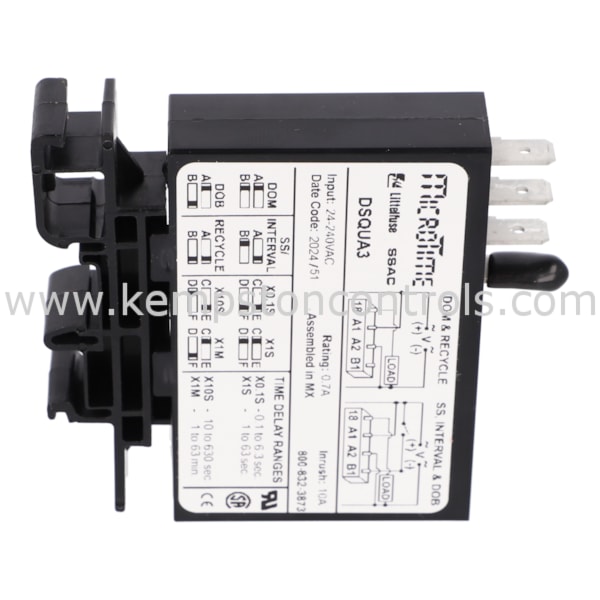 Littelfuse DSQUA3 LITTELFUSE MULTIFUNCTION TIME DELAY RELAY, 24/240VAC ...
