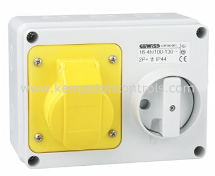 Gewiss GW66001 GEWISS G008 3P 16A/110V INT/SKT IP44 | Kempston Controls