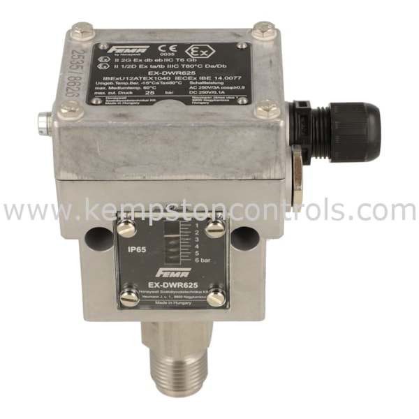 Honeywell Fema EX-DWR625 HONEYWELL FEMA PRESSURE SWITCH, ATEX, 0.5-6BAR ...