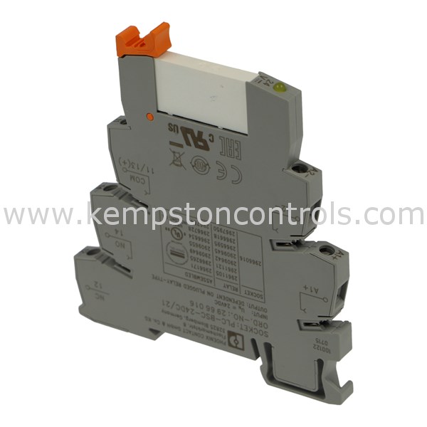 Phoenix 2966171 PHOENIX GENERAL PURPOSE RELAY, PLC SERIES, INTERFACE ...