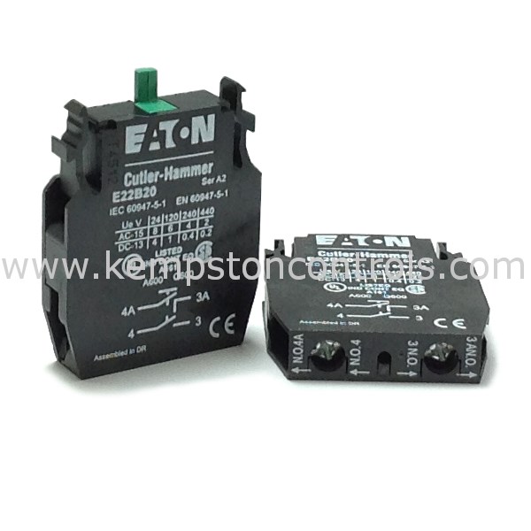 Eaton E22B20 CONTACT BLOCK 2 NO | Kempston Controls