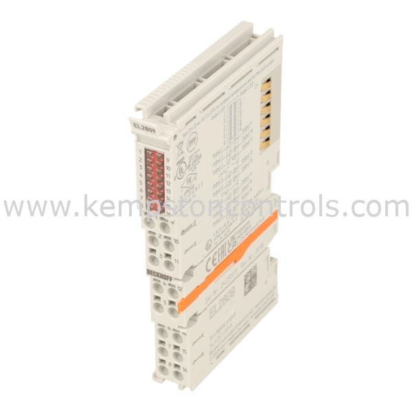Beckhoff EL2809 BECKHOFF 16-CHANNEL DIGITAL OUTPUT TERMINAL 24VDC, 0.5A, 1 WIRE | Kempston Controls