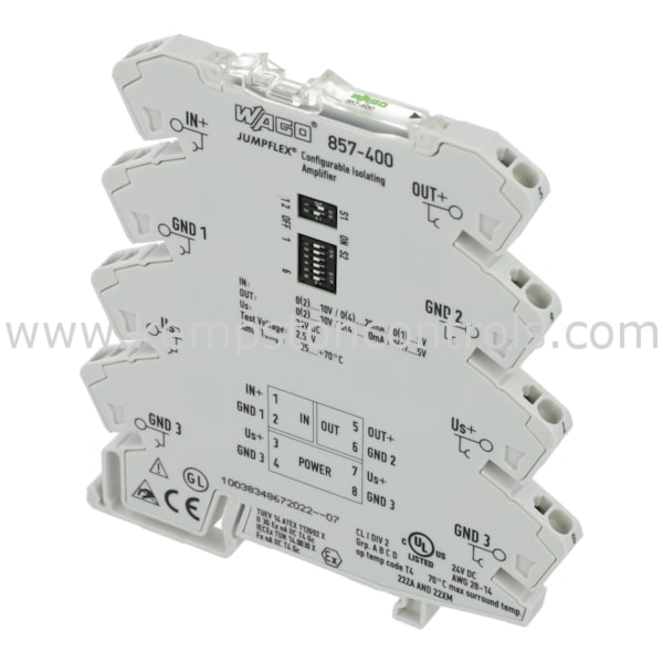 WAGO 857-400 WAGO JUMPFLEX® TRANSDUCER, ISOLATION AMPLIFIER ...