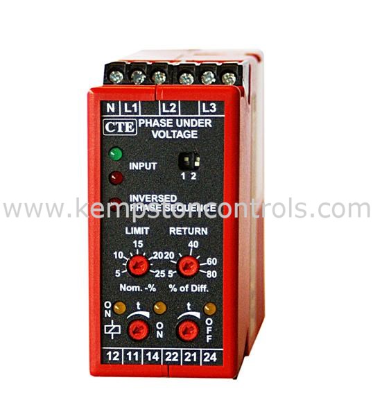 THiiM PNDI B400 AA3C THIIM UNDER VOLTAGE CONTROL RELAY, 3~, 4-WIRE ...