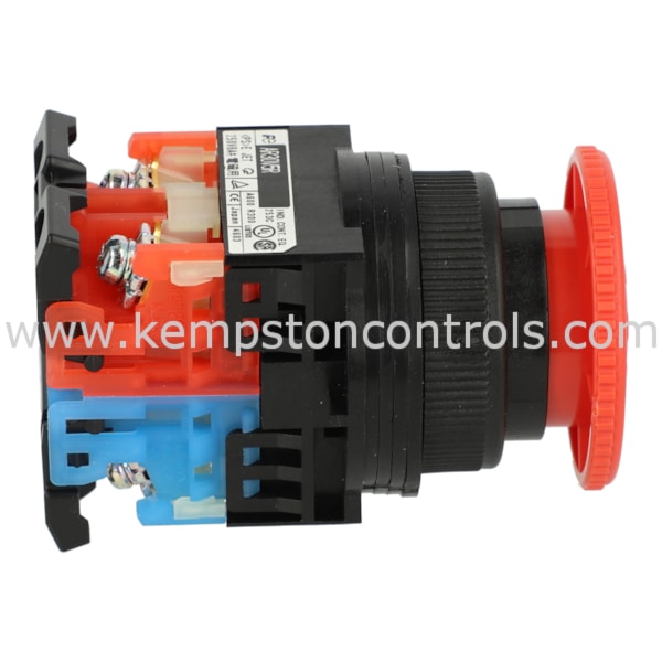 Fuji AR30V5R-11R FUJI E STOP PUSHBUTTON PUSH-LOCK TURN-RESET (40MM DIA WHITE ARROW) 1NO+1NC AUX ...