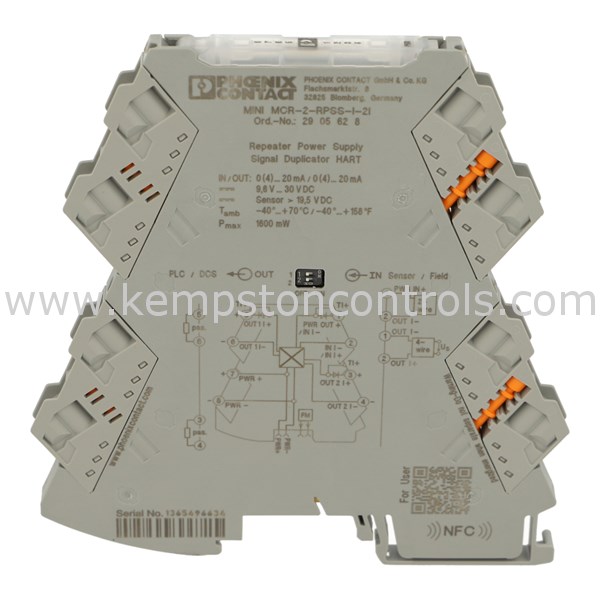 Phoenix 2905628 PHOENIX REPEATER POWER SUPPLY, 24VDC, 2-CHANNEL, 4-WAY ...
