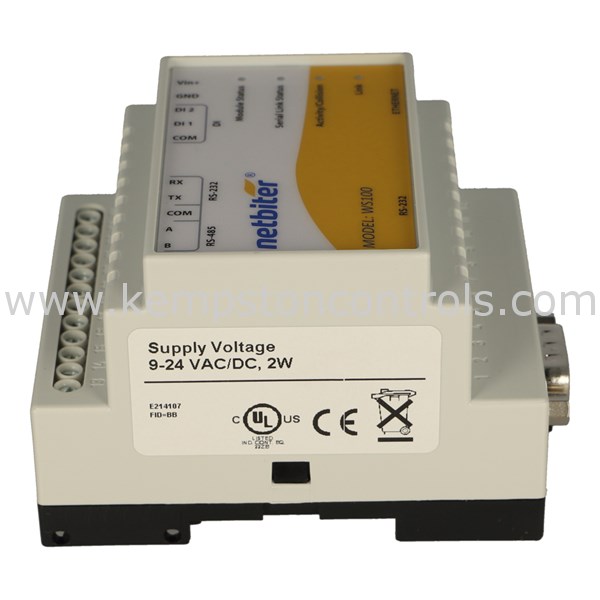 Other WS100 NETBITER DIN RAIL MOUNT GATEWAY WITH WEB SERVER, 1 RS485 ...