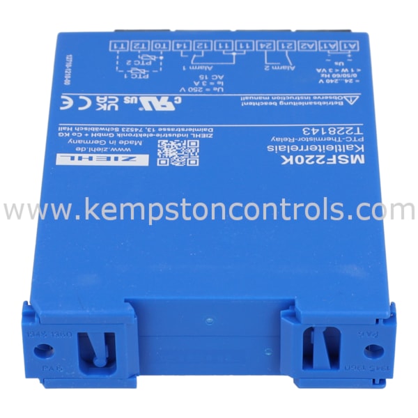 Other T228143 ZIEHL PTC-RESISTOR RELAY, 24-240VAC/DC, TYPE MSF220K, FOR ...