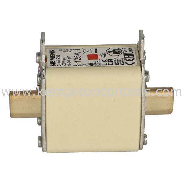 Siemens 3NA7832 SIEMENS LV HRC FUSE SIZE 00 125A | Kempston Controls