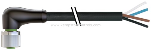 MURR 7000-P6231-P160500 MURR M12 POWER FEMALE 90° S-COD. WITH CABLE PUR ...