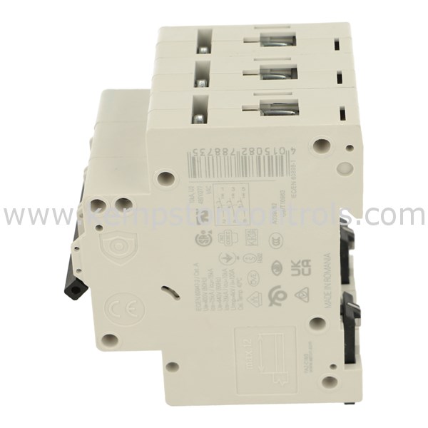 Eaton Moeller FAZ-C16/3 MOELLER MINIATURE CIRCUIT BREAKER, 16A, 3 POLE, TYPE C | Kempston Controls