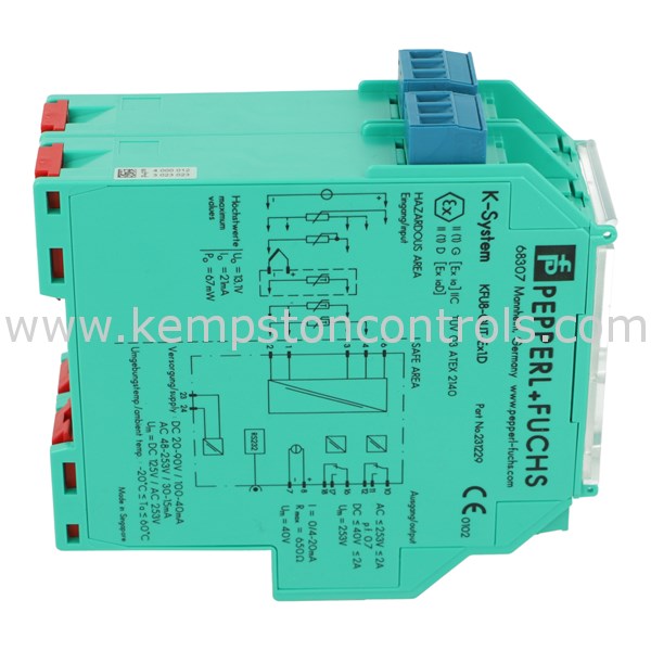 Pepperl + Fuchs KFU8-GUT-EX1.D P+F TEMPERATURE CONVERTER WITH TRIP ...