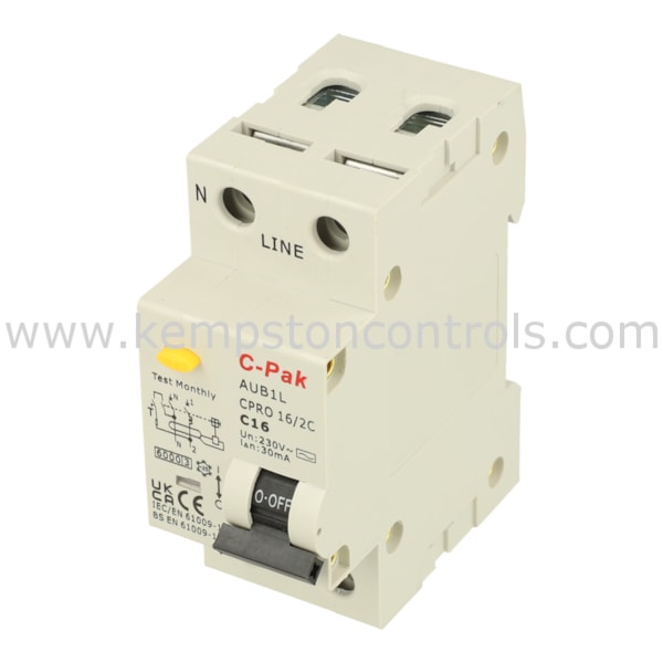 Other CPRO16/2C C-PAK CPRO RCBO 16A, 2P, C-CURVE | Kempston Controls