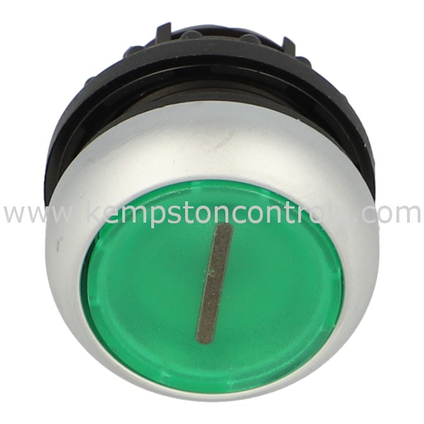 Moeller M22-DL-G-X1 MOELLER ILLUMINATED PB, FLUSH, GREEN 1, 22.5MM Ø MOUNTING, FLUSH, IP69 ...