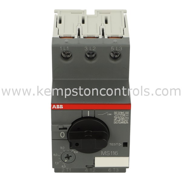 ABB 1SAM250000R1010 ABB 1SAM250000R1010 MS116-10 MAN MOTOR STARTER (6.3-10A), 690V AC/440V DC ...